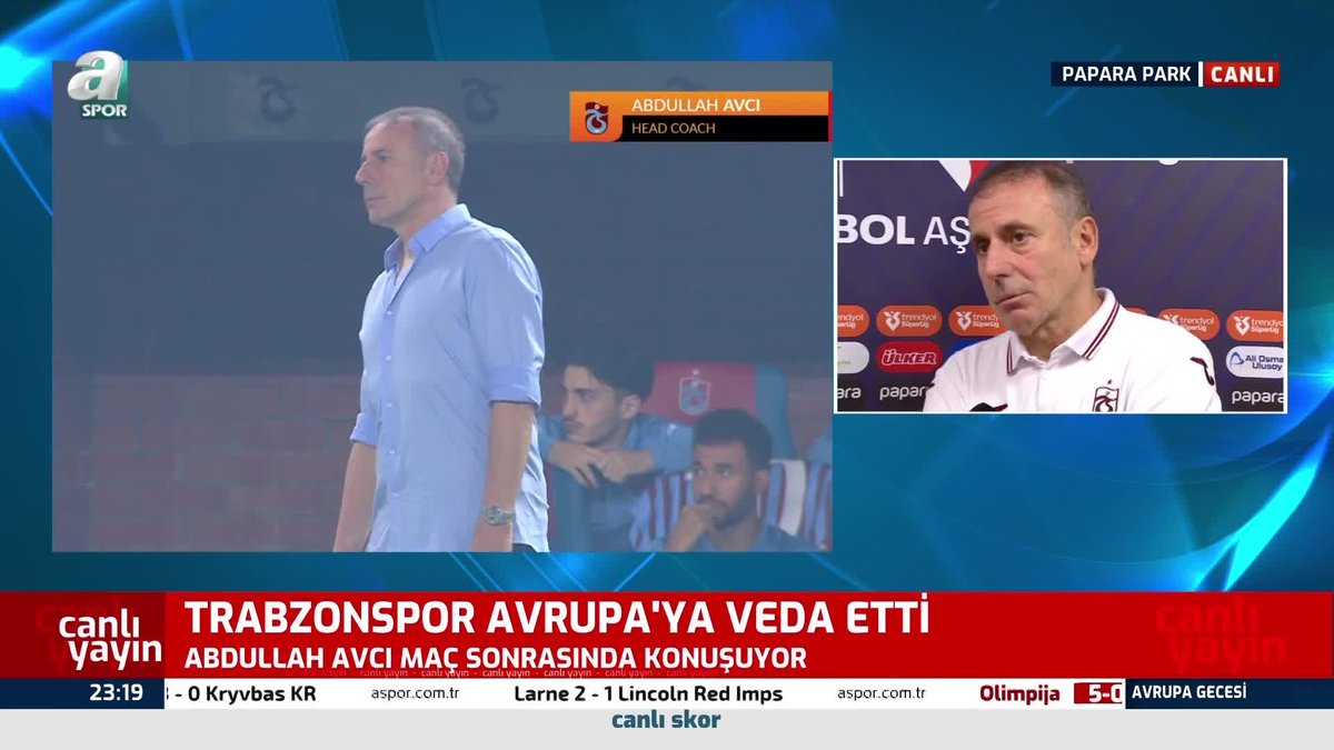 Trabzonspor Teknik Direktörü Abdullah Avcı: Taraftardan özür diliyoruz ... Trabzonspor Teknik Direktörü Abdullah Avcı: Taraftardan özür diliyoruz ...