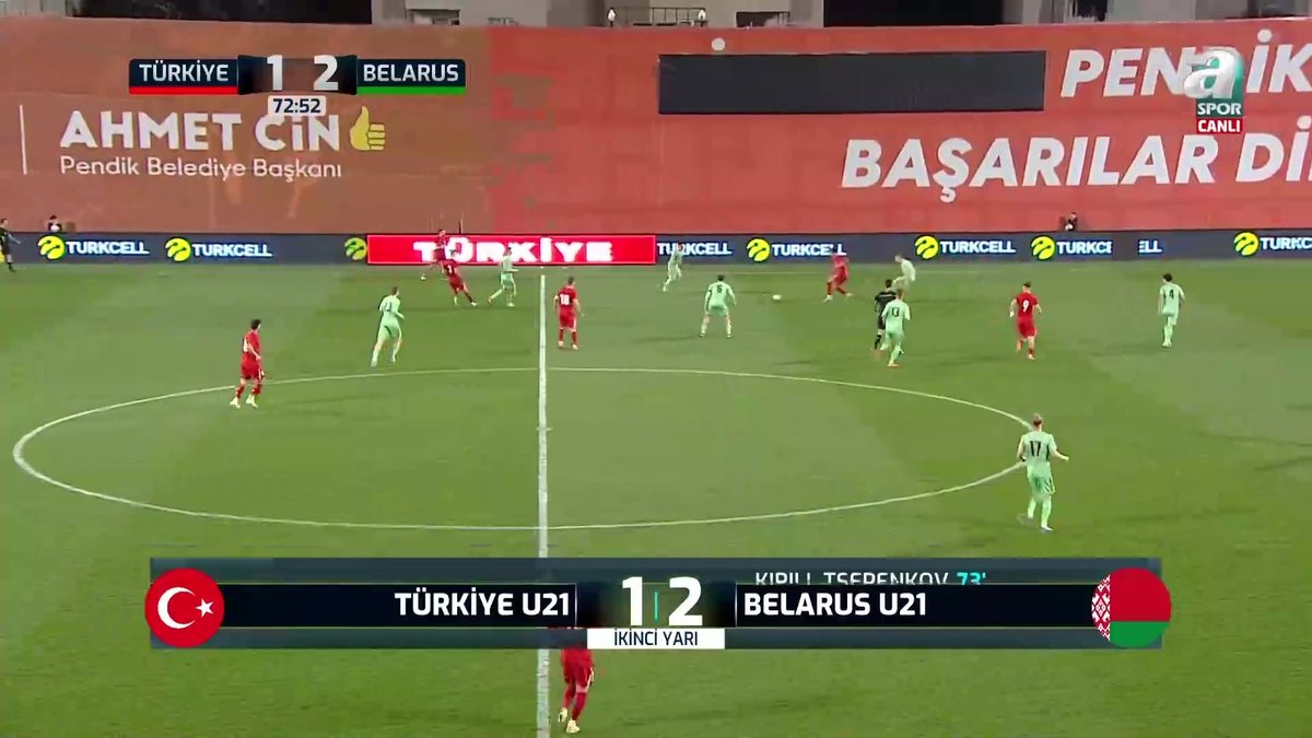 GOL | Türkiye U21 2-2 Belarus U21 - Aspor